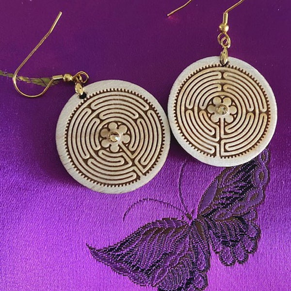 Labyrinth Earrings - Etsy