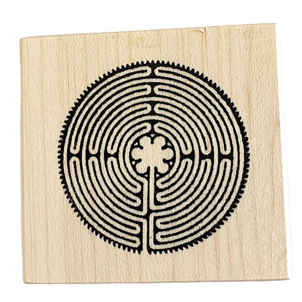 Labyrinth Stamp - Etsy