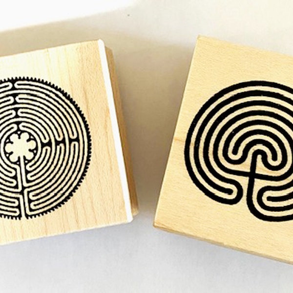 Labyrinth Stamp - Etsy