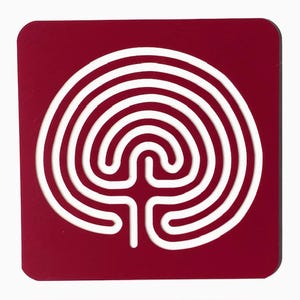 CLASSICAL ACRYLIC 6" Labyrinth, Calming, Problem Solving, Meditational ...