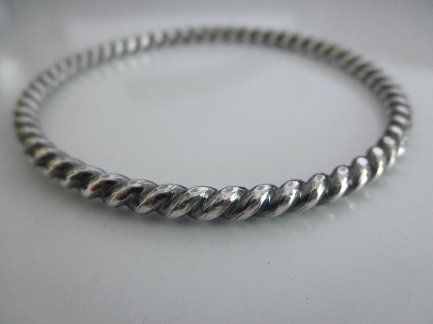 Sterling Silver Twisted Bangle Bracelet Solid 925 Sterling - Etsy Australia