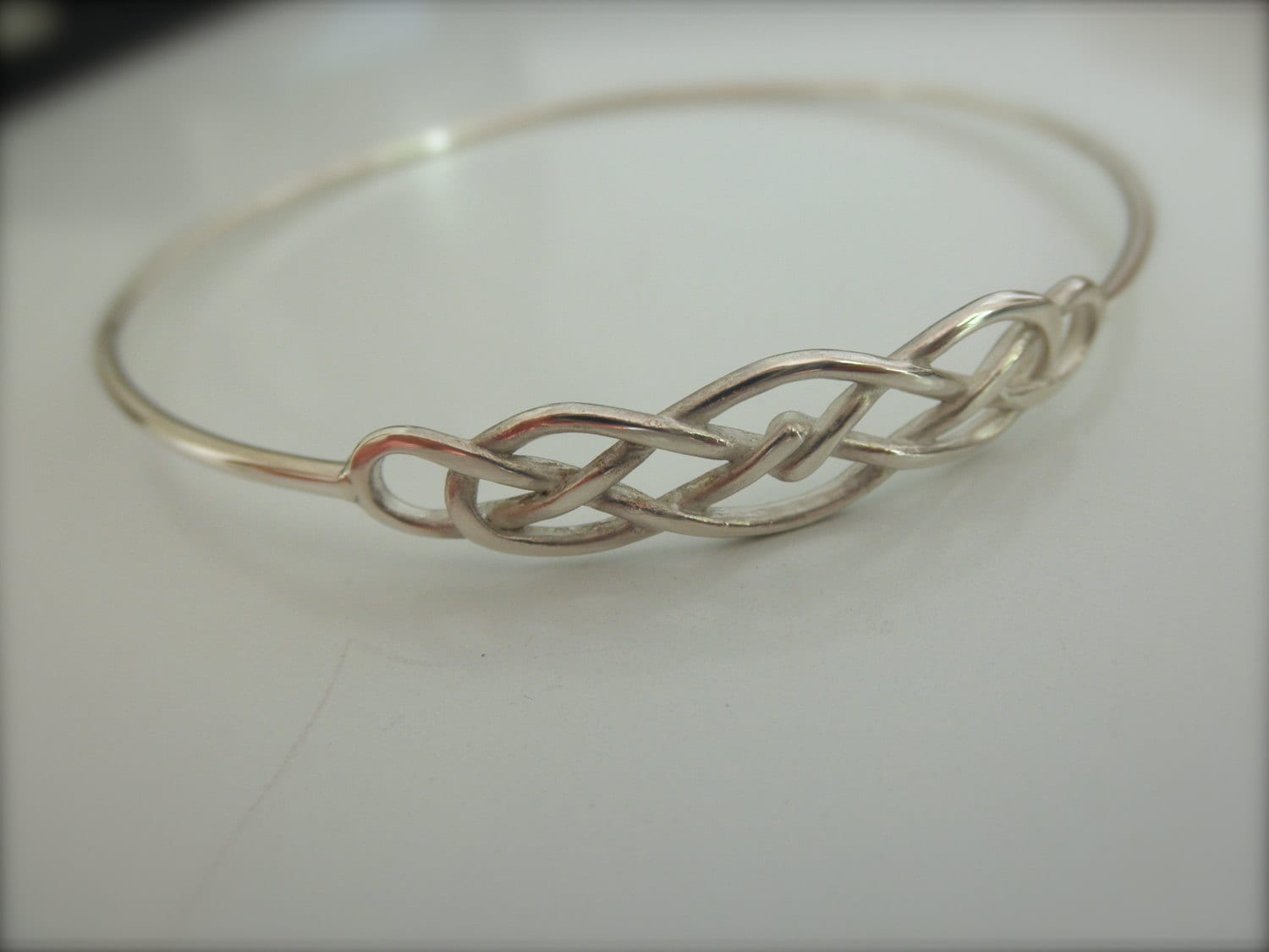 Celtic knot bangle bracelet | Etsy