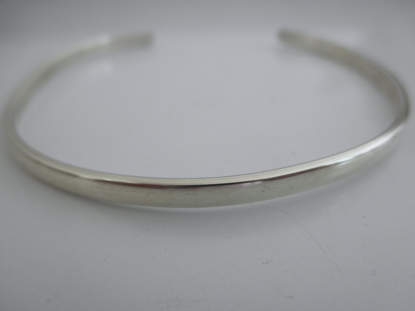 Skinny Sterling Silver Cuff Bracelet - Etsy