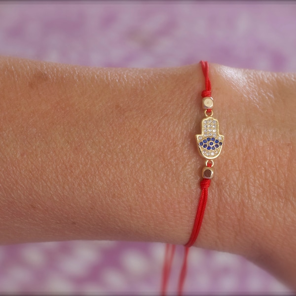Gold Hamsa Bracelet - Etsy