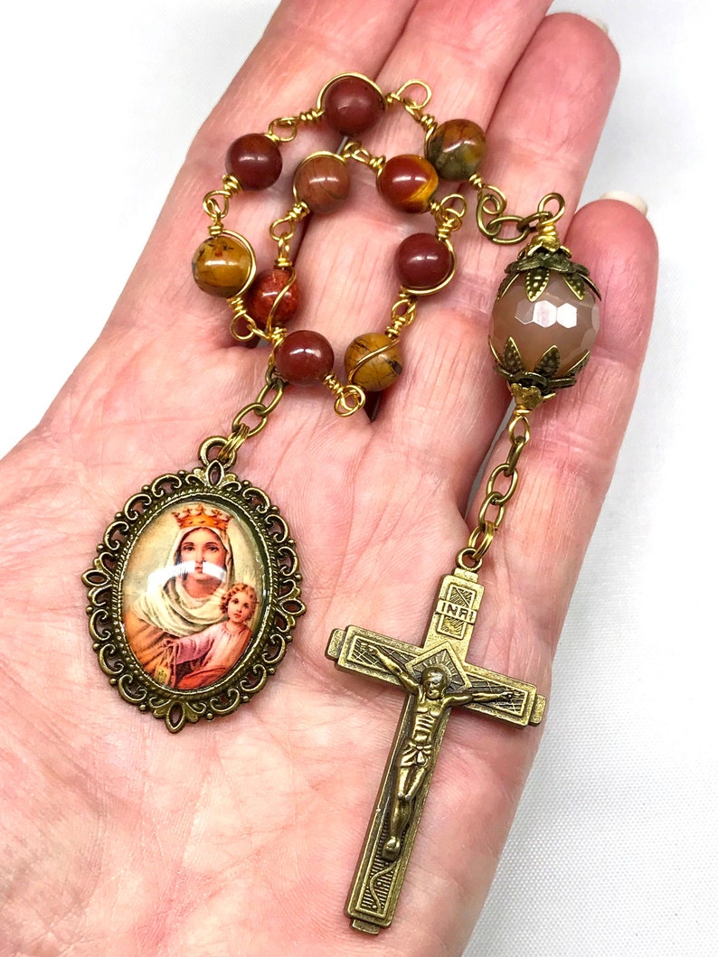 Rosary Tennerdecade Rosarypocket Rosary8mm Hickoryite | Etsy