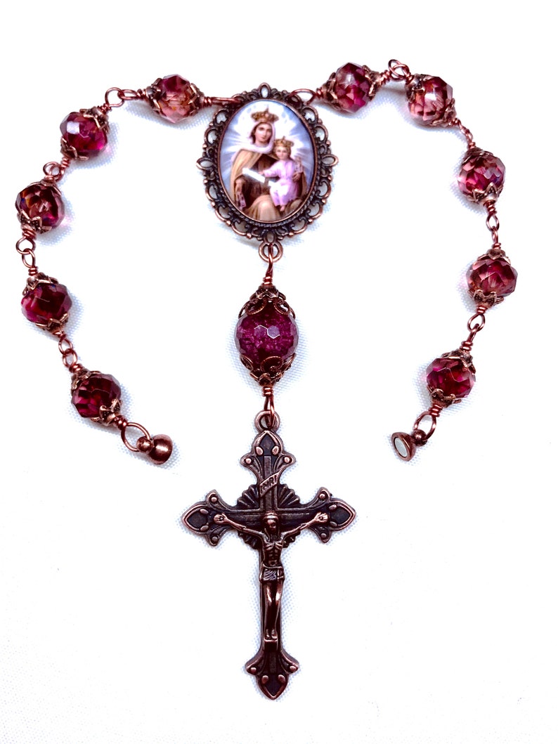 Catholic Rosary Decade Rosary Pocket Rosary Copper and | Etsy