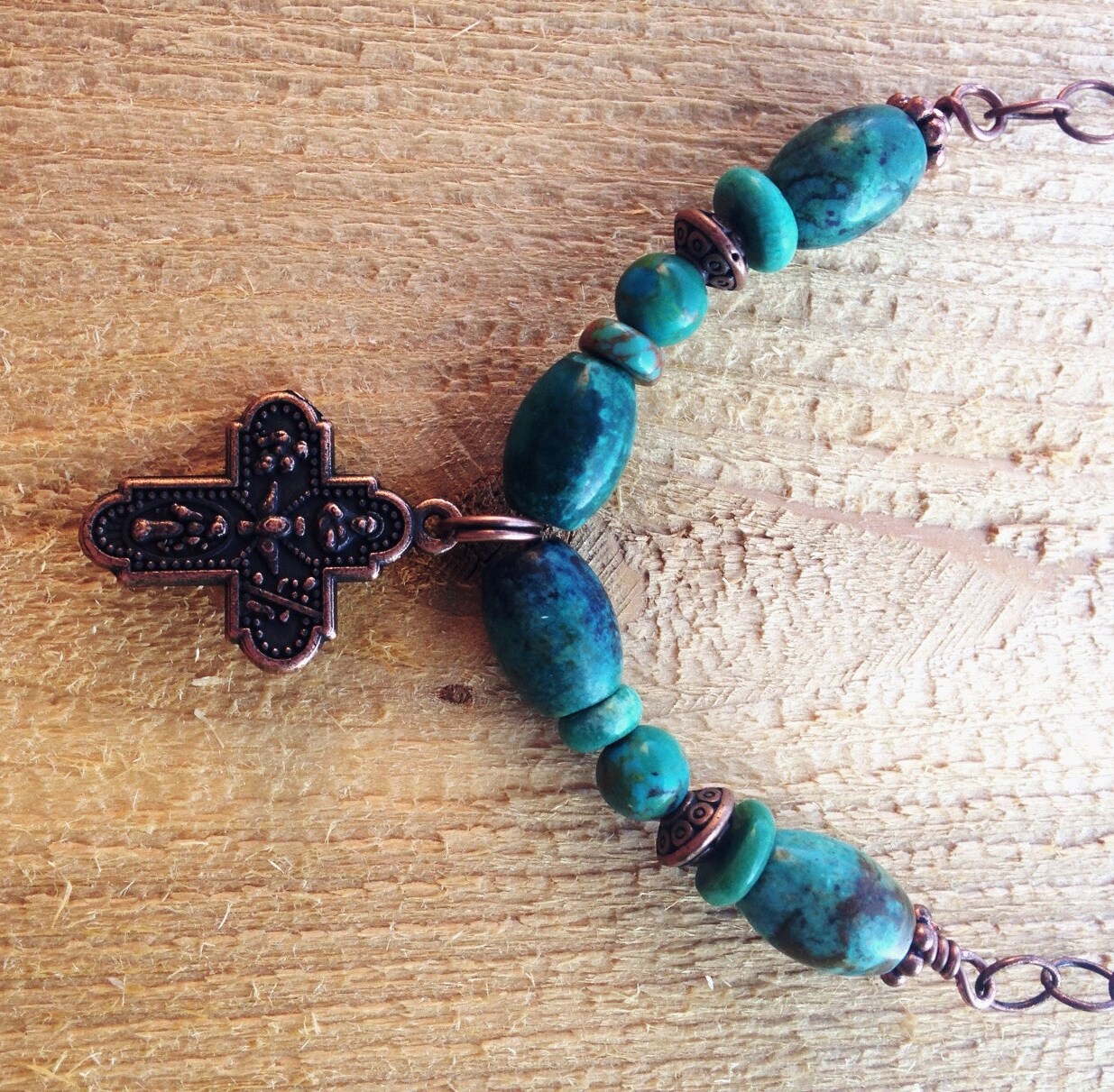 Stunning Genuine Turquoise Necklace Round Heishi Roundel | Etsy