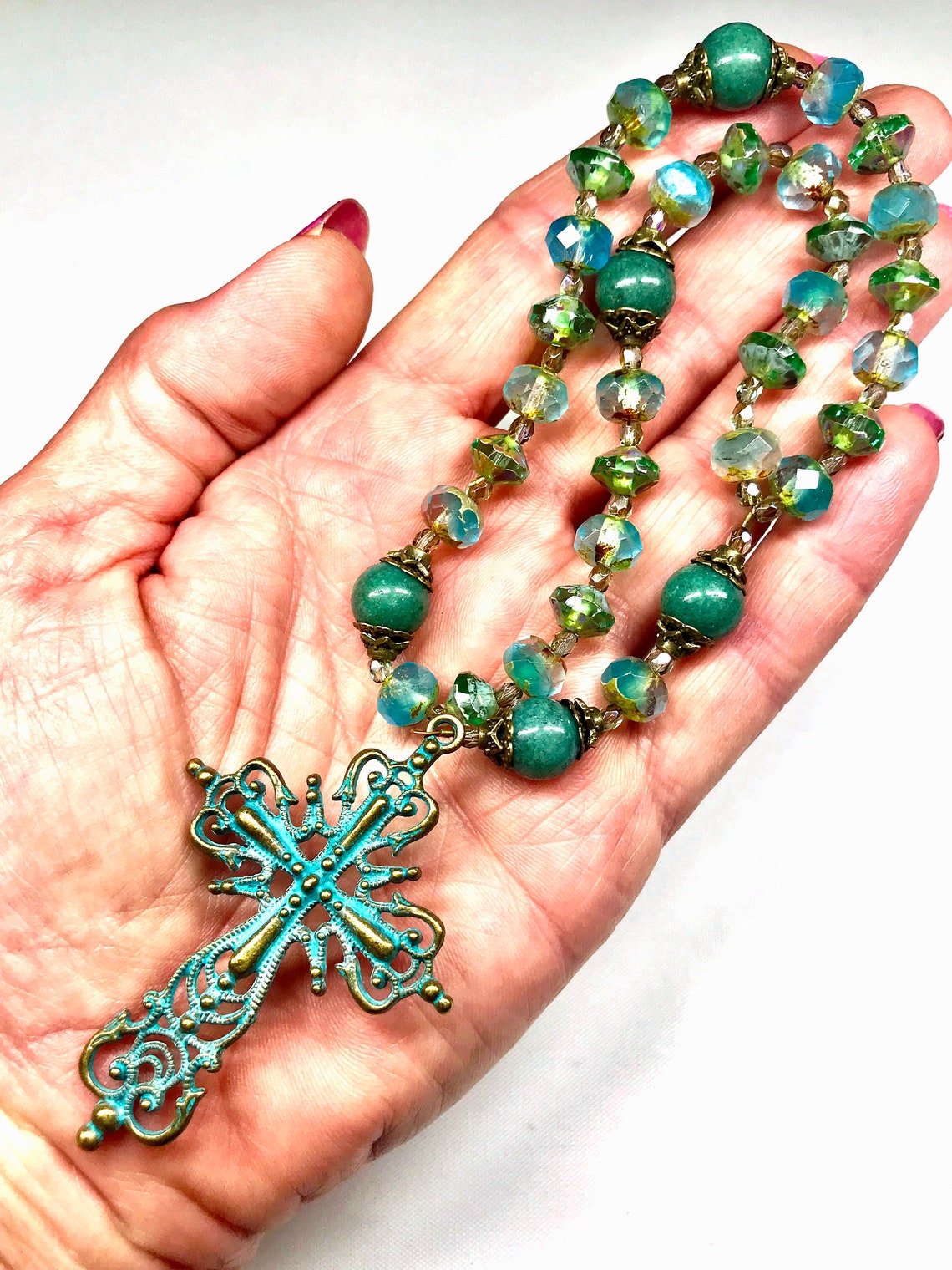 Anglican Rosary Prayer Beads Christian Religious Pray the | Etsy