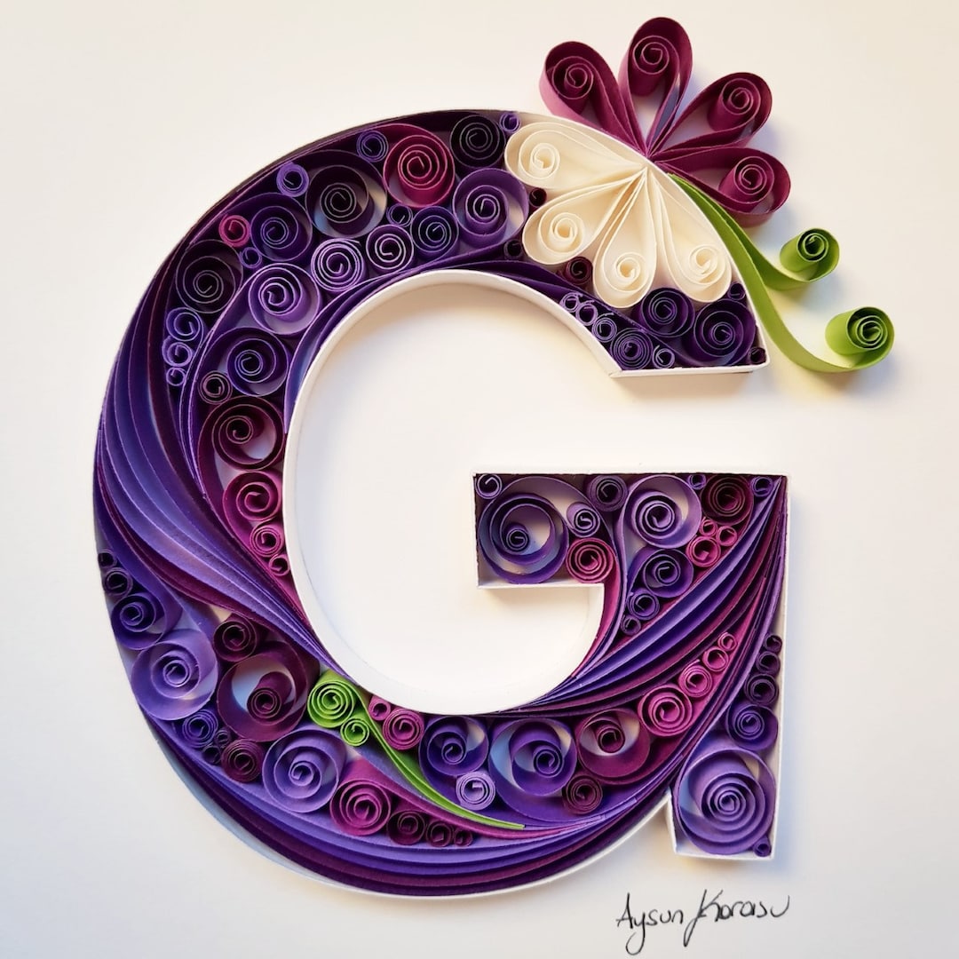 Paper Art Letters g - Etsy