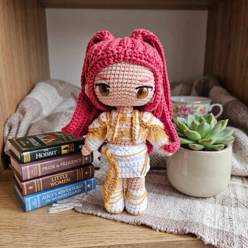 Mira Crochet Pattern - Mira Kpop Demon Hunters Handmade Amigurumi PDF ...