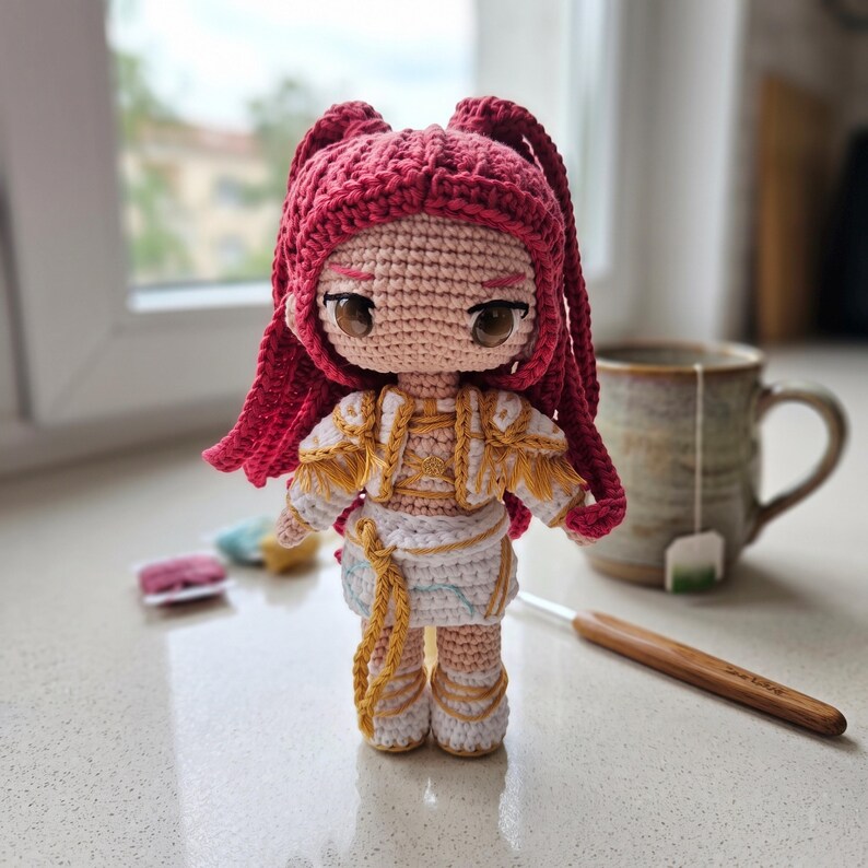 Mira Crochet Pattern - Mira Kpop Demon Hunters Handmade Amigurumi PDF ...