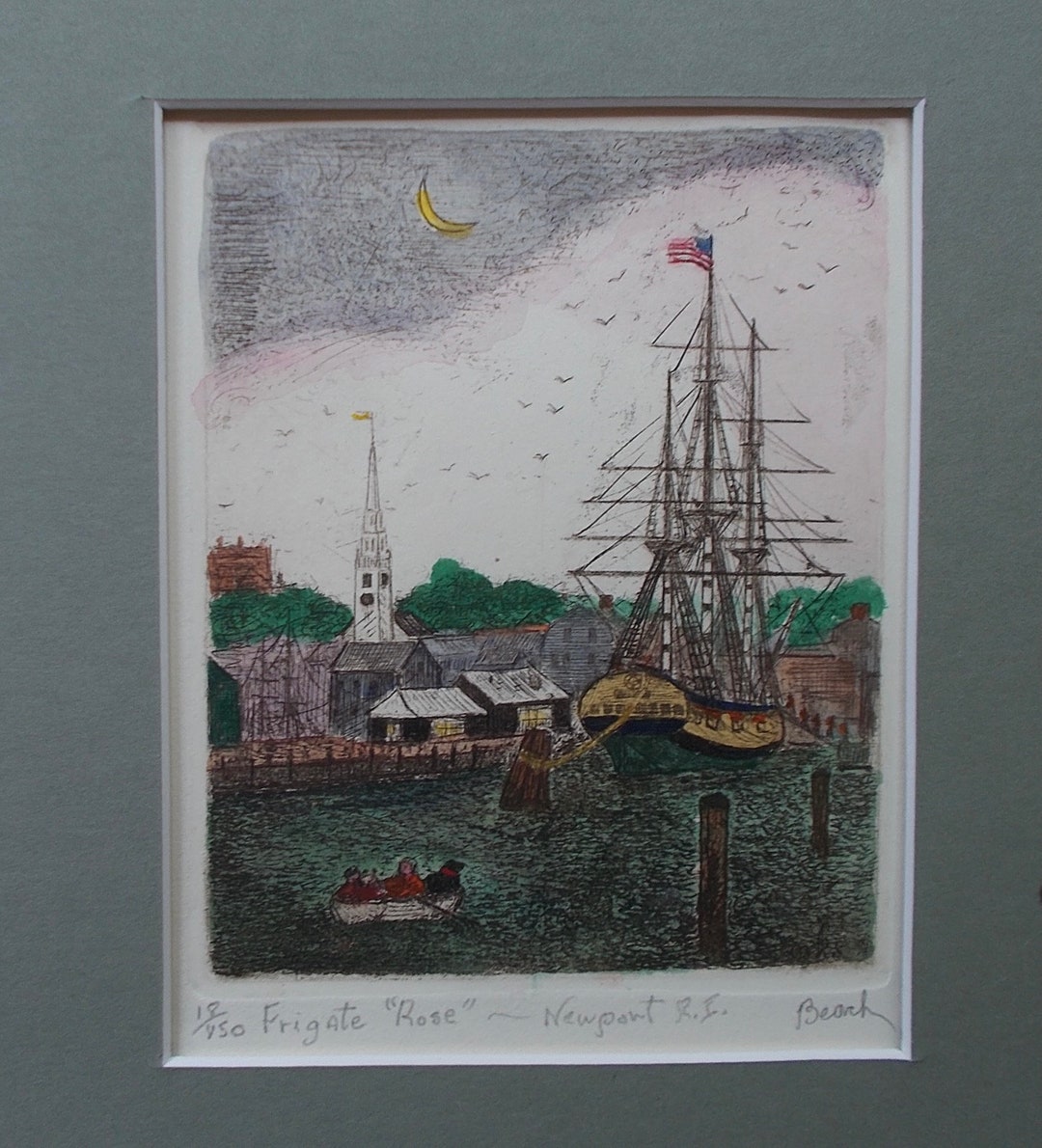 HMS Frigate “rose”at Bannister's Wharf in Newport, Rhode Island is an ...