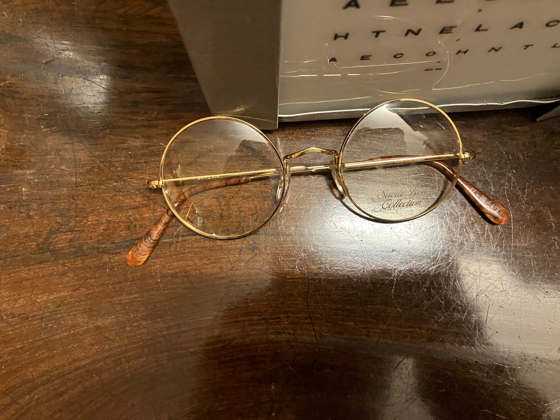 Savile Row Round Gold Made in England New Old Stock Made in Algha ...