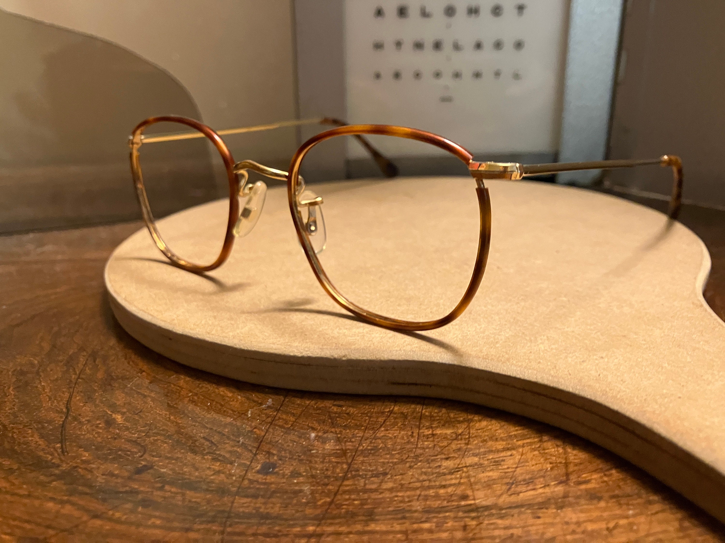 Savile Row/ Algha Quadra Windsor Rim 14kt Glasses Frames - Etsy