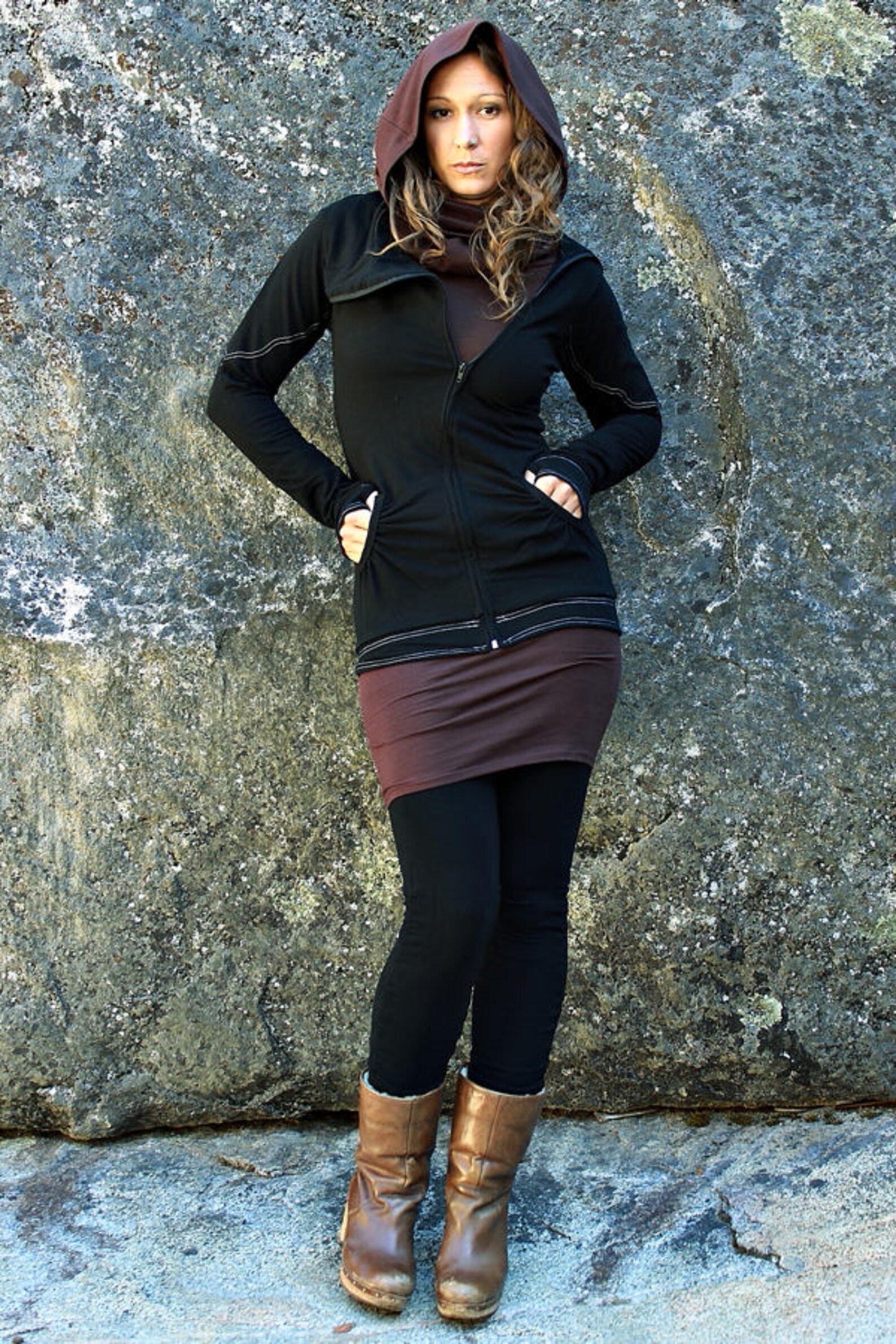 Giraffe Top-hooded Crop Top-cowl Neck Top-summer Crop Top-gray - Etsy