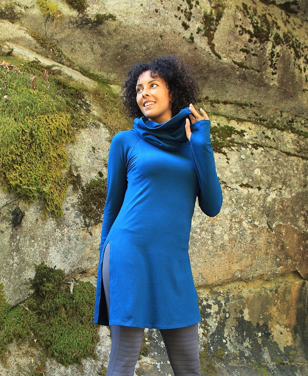 Giraffe Tunic-tunic-cowl Neck Tunic-tunic Hoodie-bohemian - Etsy