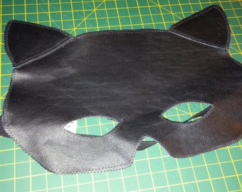 Leather cat mask | Etsy