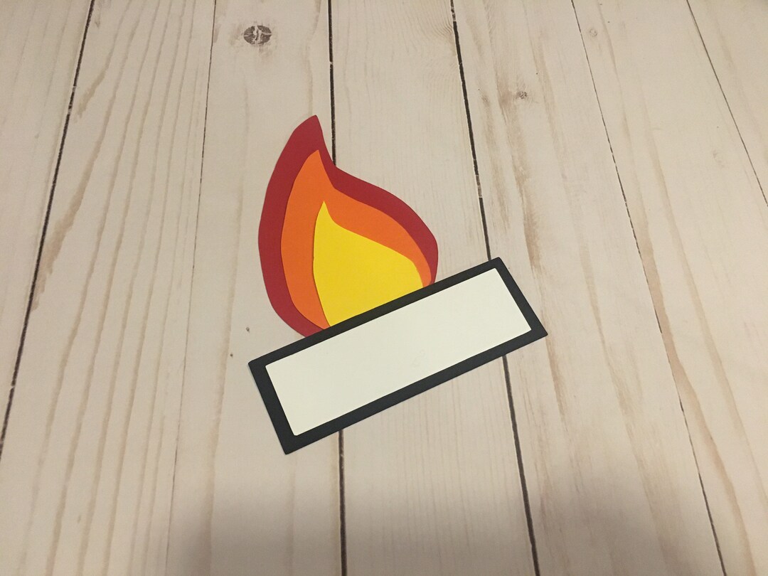 Fire Flame Cut Outs Door Name Tags 10 sets - Etsy.de