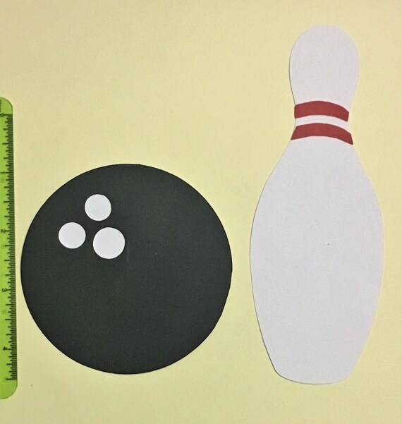 Bowling Ball and Pin Separated Cut Outs Door Name Tags 10 | Etsy