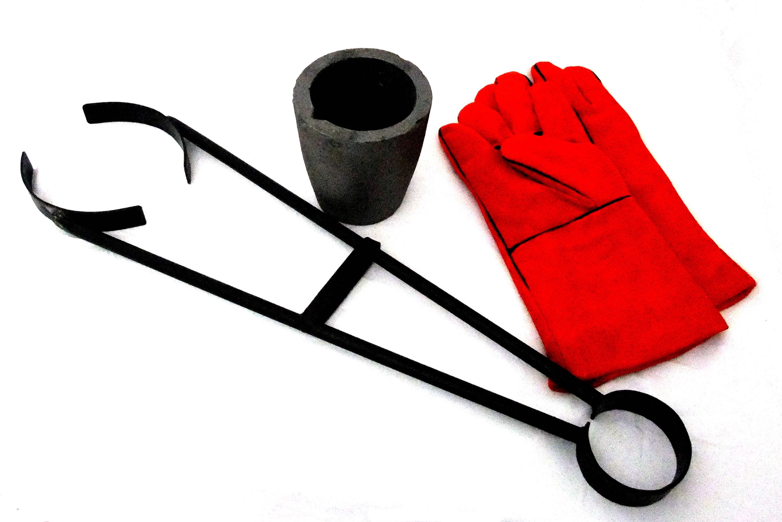 26 Inch Sturdy Foundry Flask Tong With 3 Crucible & Gray Leather Gloves - Etsy