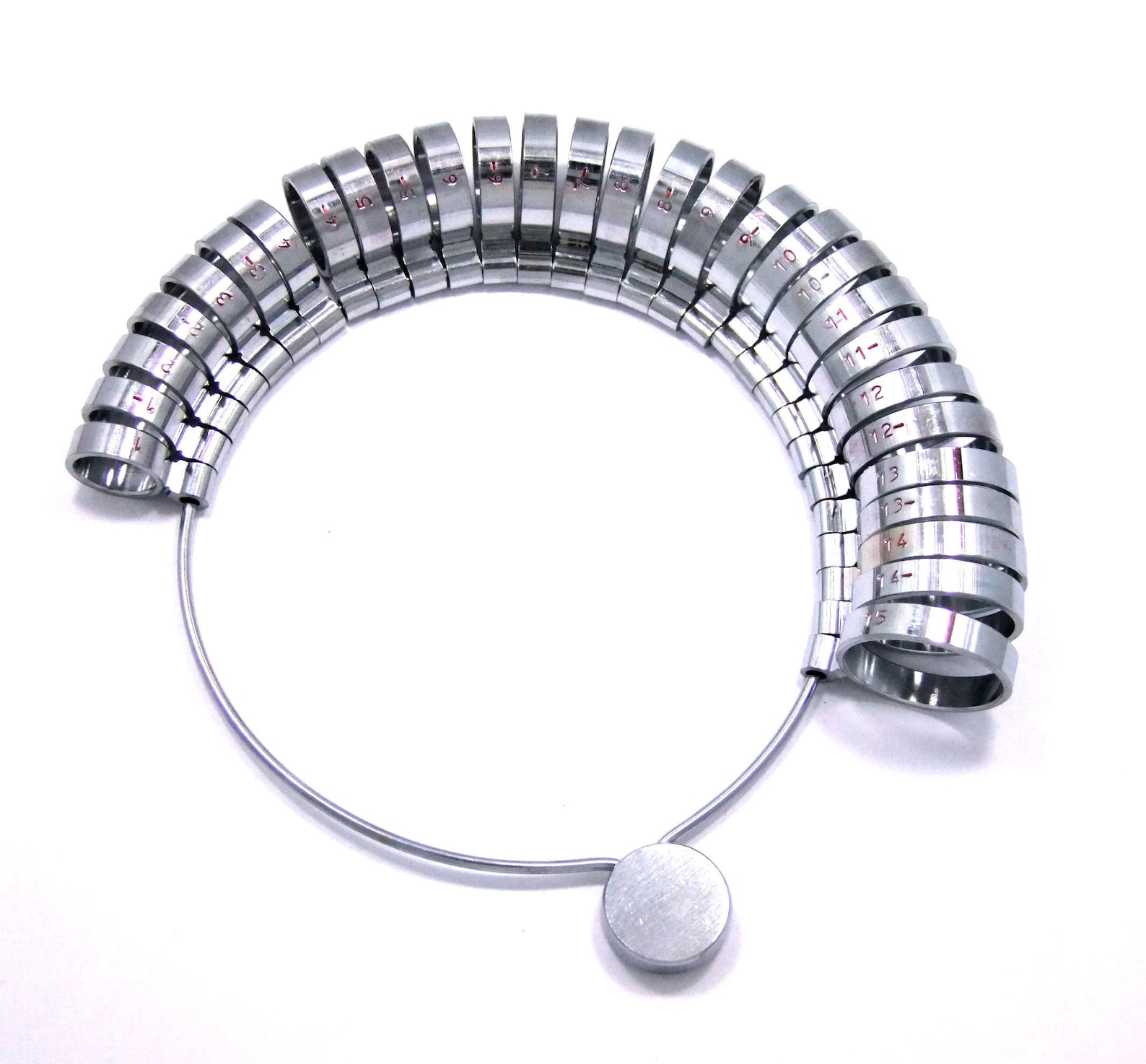 Wide Band Finger Gauge Set Sizes 1 Thru 15 Including Half Sizes SALE - Etsy