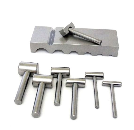 Gunsmith Tool Kit Metal Letter Stamps 7-Piece Jewelry Hammer Set With ...