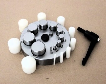 Very Large Disc Cutter 1/8 to 1 1/4 With 10 Punches and 10 Centering ...