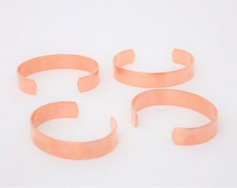 Domed Raw Copper Bracelet Cuff Blanks for Jewelry Making 2 Pkg of 12 - Etsy