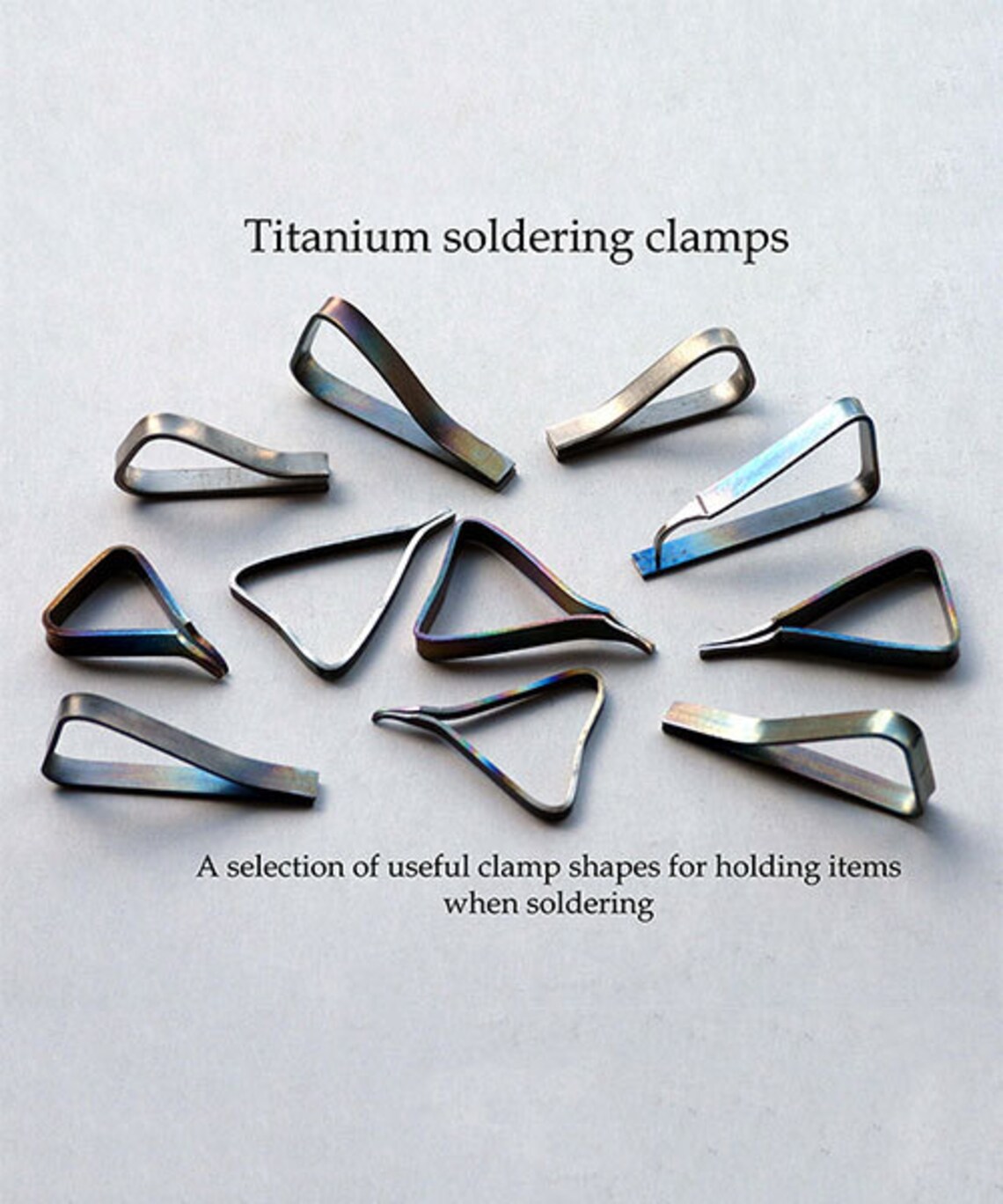 Titanium Clamps for Soldering Package of 10 Pieces - Etsy