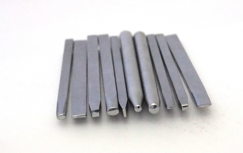 Set of 10 Bezel Punches, Round Punches, Oval Punches, Chasing and ...