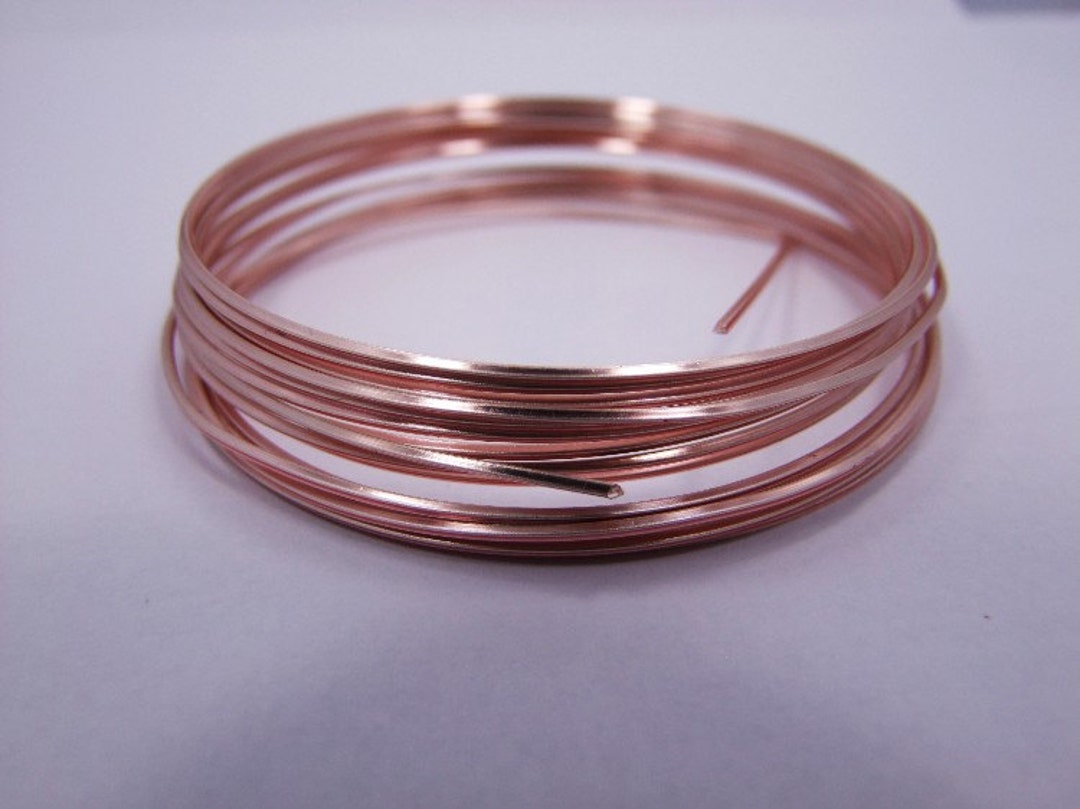 Half Round 18GA Beadsmith Rose Gold Color Non Tarnish Wire 4 Yards - Etsy