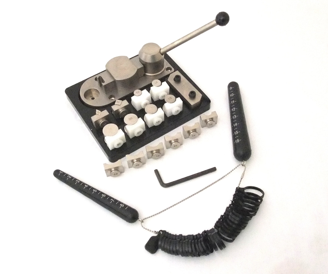 Premium Ring Bending Kit in Storage Base With Nylon Dies and Sizer Kit ...