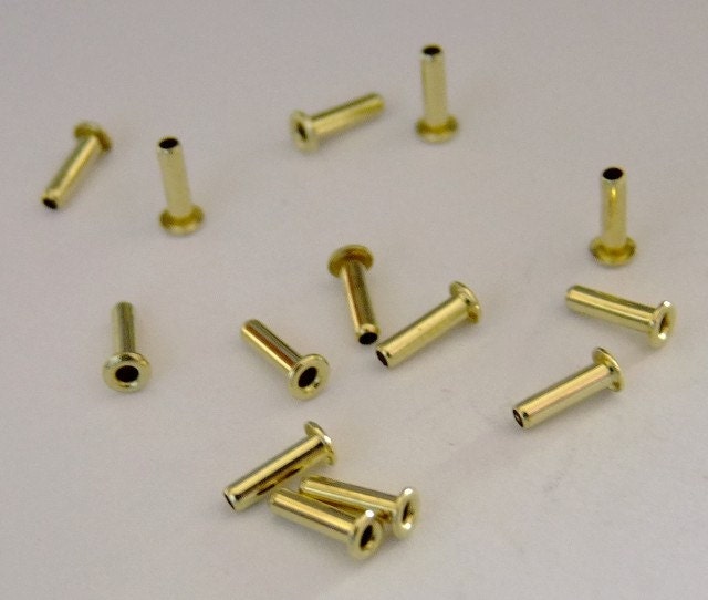 Brass Eyelet Rivets 116 Wide x 732 Long Package Of 100 Home Improvement ...