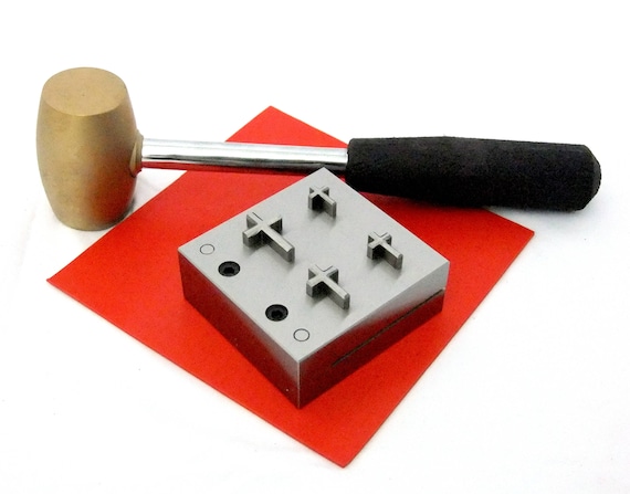 Cross Shaped Disc Cutter 4 Sizes With Hammer and Pad Kit SALE | Etsy