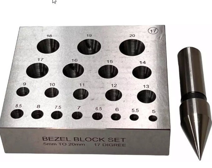 20 Sizes- 17 Degree Punch Collet-bezel Forming Plate 5mm to 20mm SALE ...
