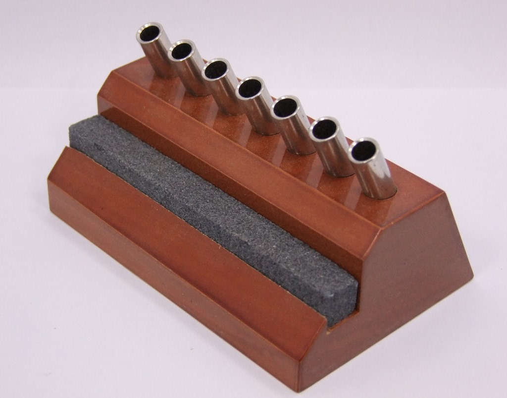 Hardwood Tool Stand for 7 Tools with Built in Sharpener | Etsy