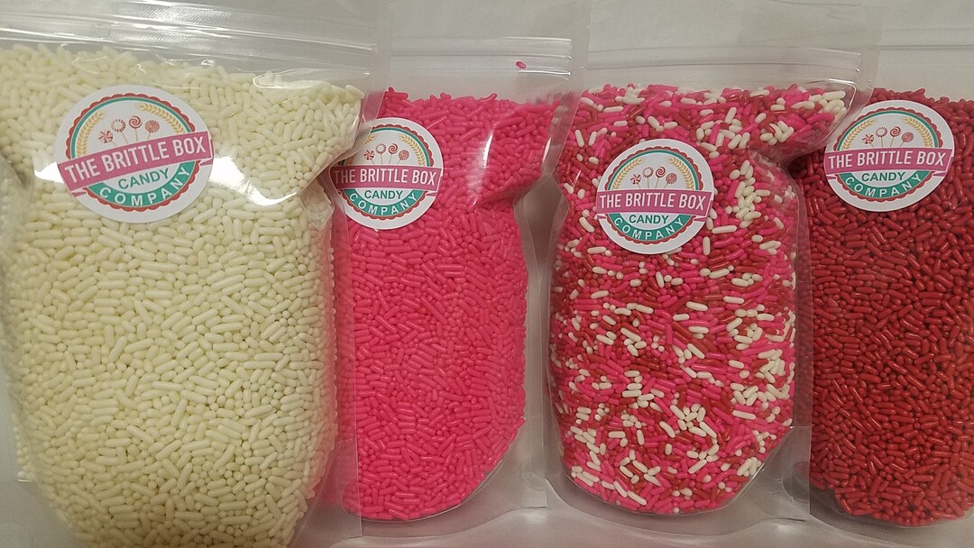 Valentines Day Sprinkles Jimmie Cup Cake Sprinkles Cookie Decorations 1 ...