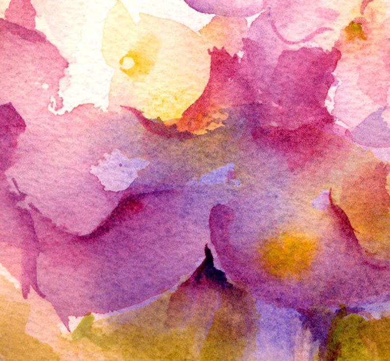 FLORAL WALL ART Floral Set of 2 Print Hydrangea Prints From Original ...