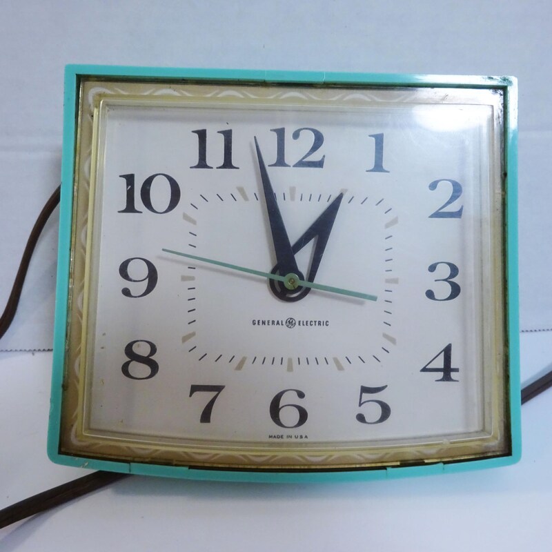Turquoise Clock - Etsy