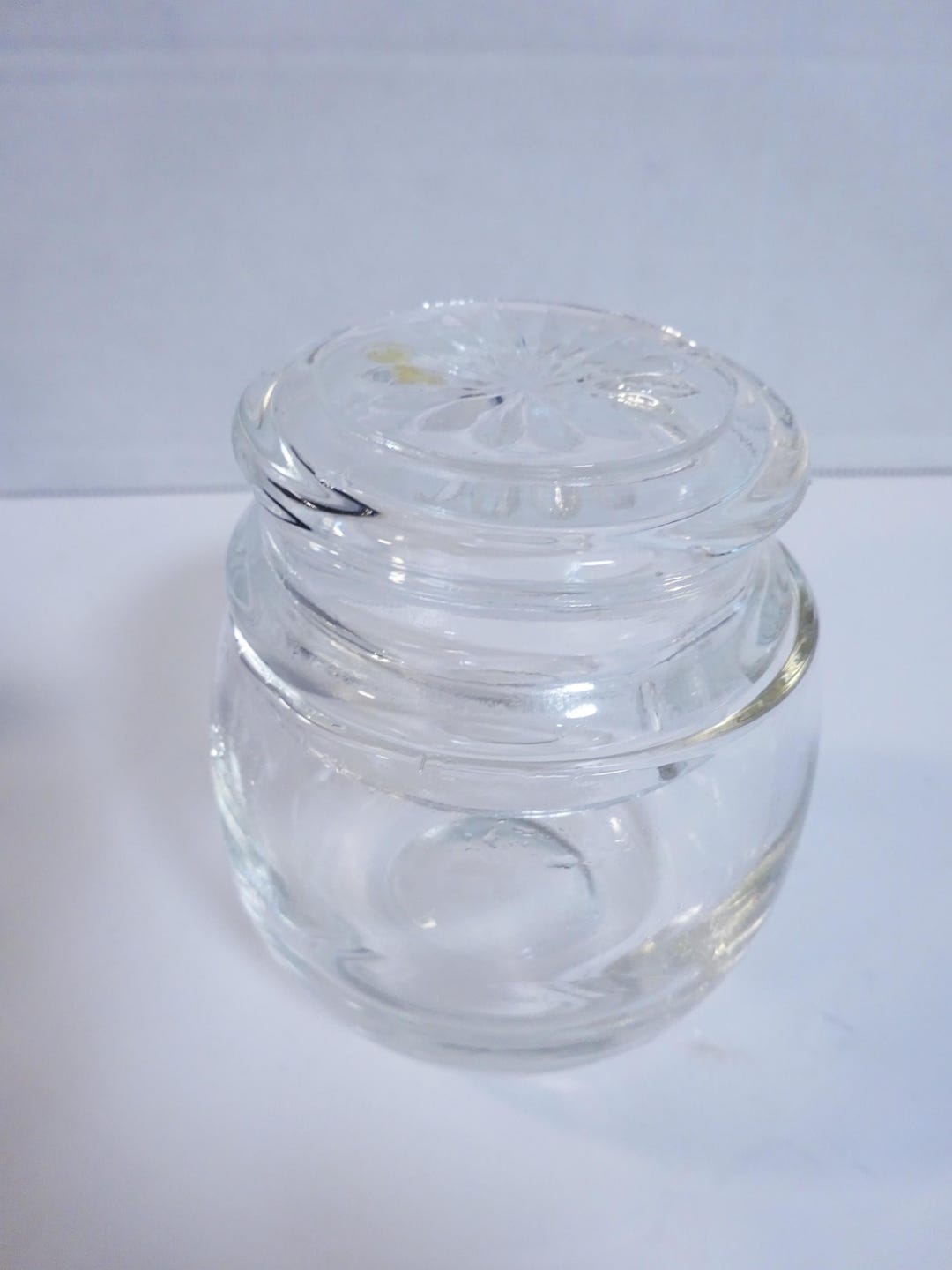 Vintage Jar, Small Roly Poly Apothecary Jar With Lid - Etsy