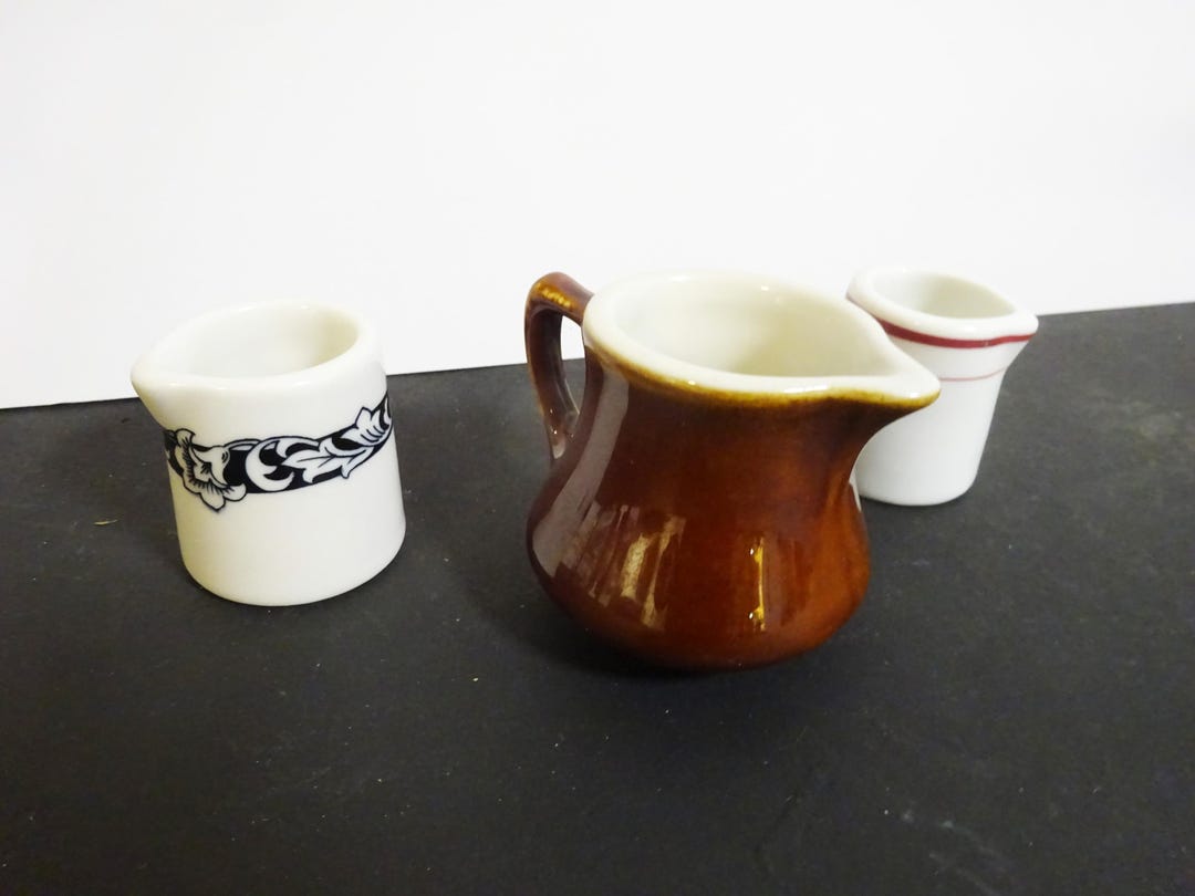 3 Assorted Restaurant Ware Creamers - Etsy