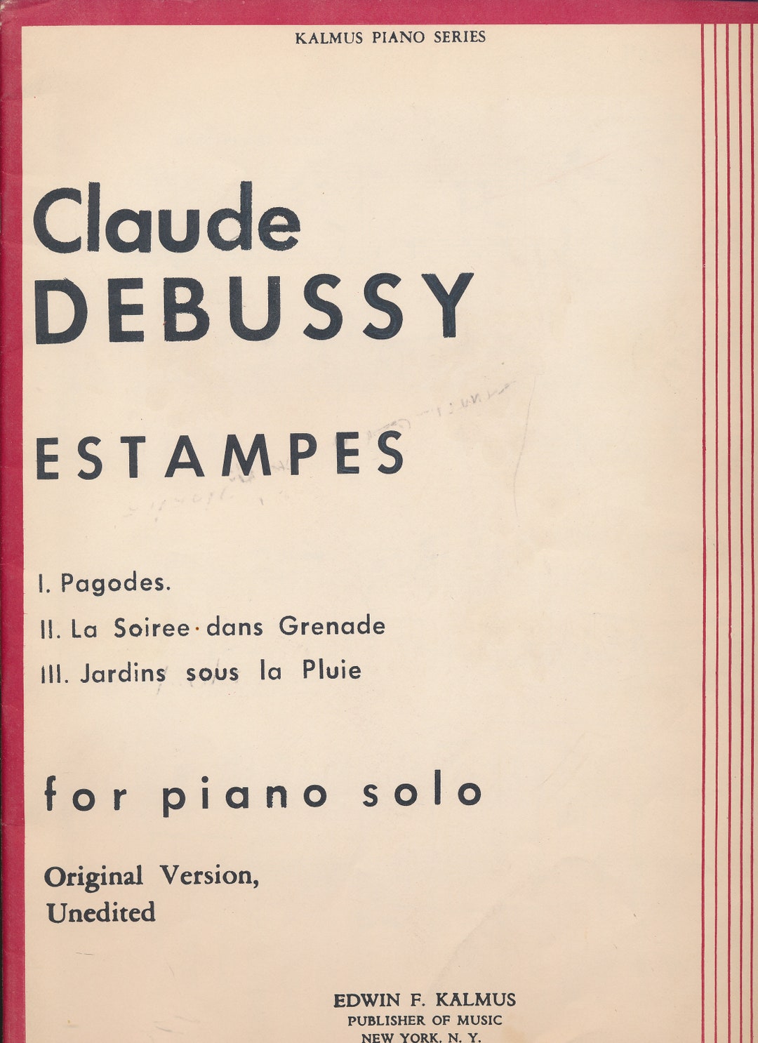 Classic Music, Claude Debussy, Estampes -- Pagodes, Soiree Dans Granade ...