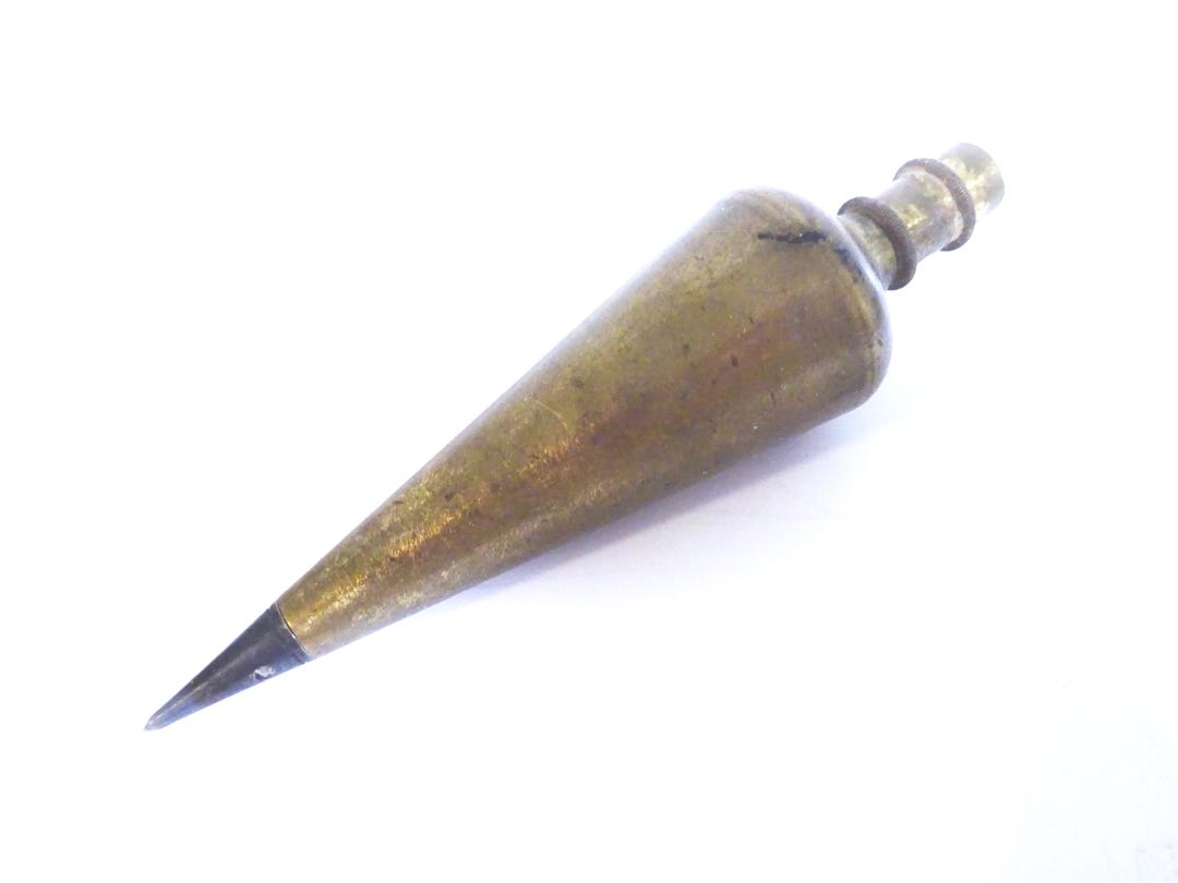 Brass Plumb Bob, Steel Tip, 16 Oz, Construction Tool - Etsy