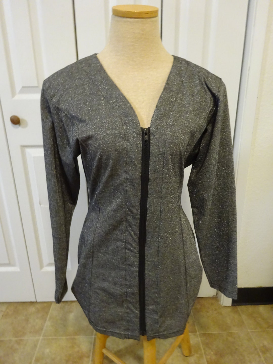 Vintage Woman's Silver Metallic Tunic 1980's - Etsy