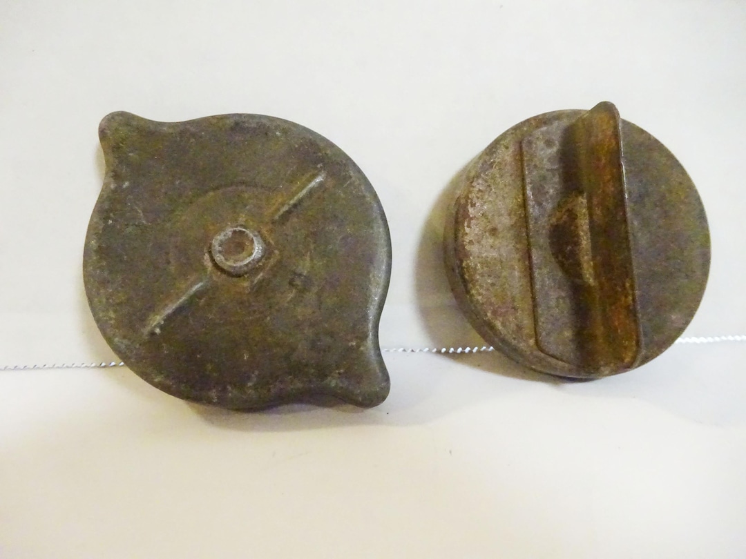 2 Vintage Gas Caps for Old Car - Etsy