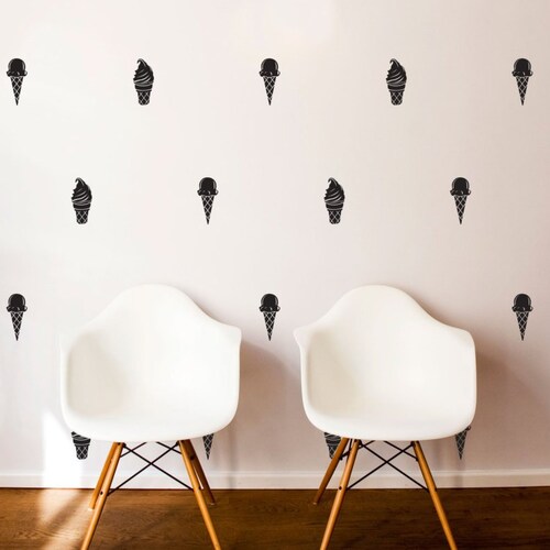 Ice Cream Wall Decals Nursery Decor Ice Cream Wall Decor | Etsy