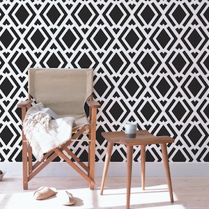 Modern Cut Diamond Wall Pattern Decal - Wall Decal Custom Vinyl Art ...