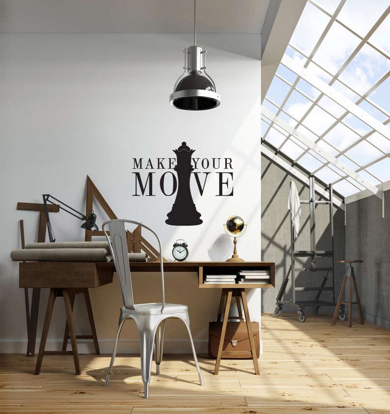 Make Your Move Chess Quote Wall Decal Custom Vinyl Art - Etsy