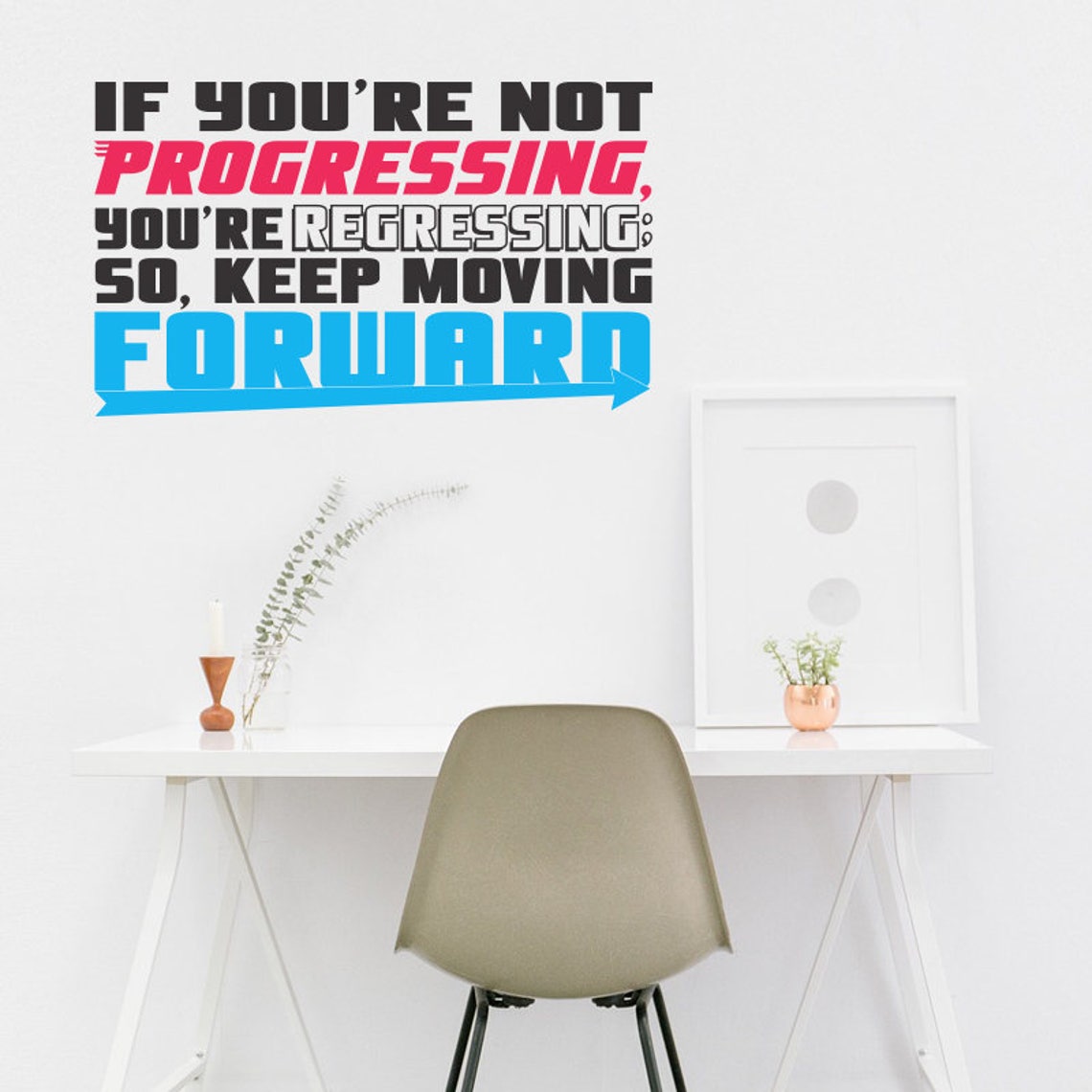 Keep Moving Forward Quote Vinyl Wall Decal Art Sticker Decor | Etsy