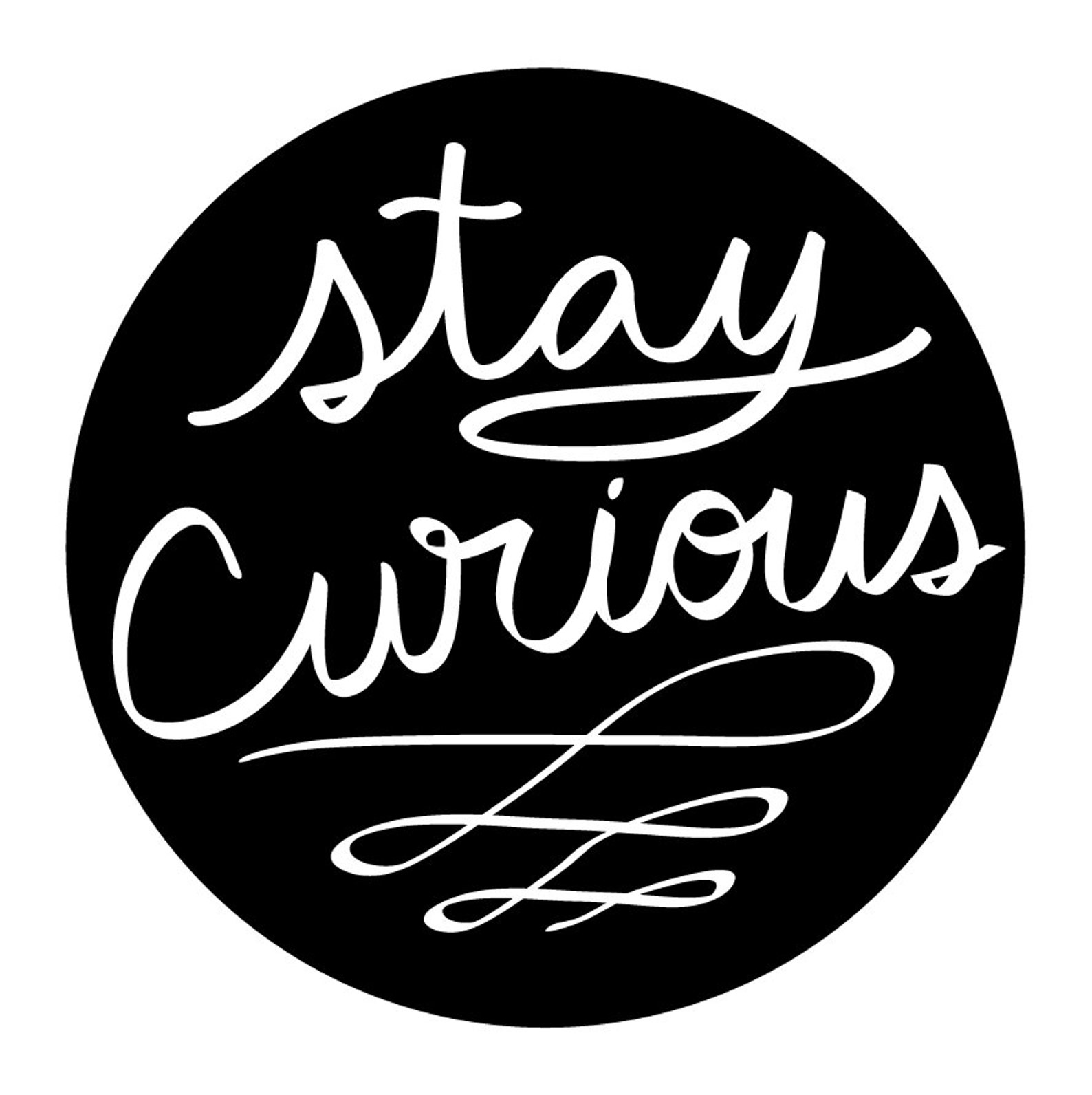 Stay Curious Quote - Wall Decal Custom Vinyl Art Stickers for Cars ...